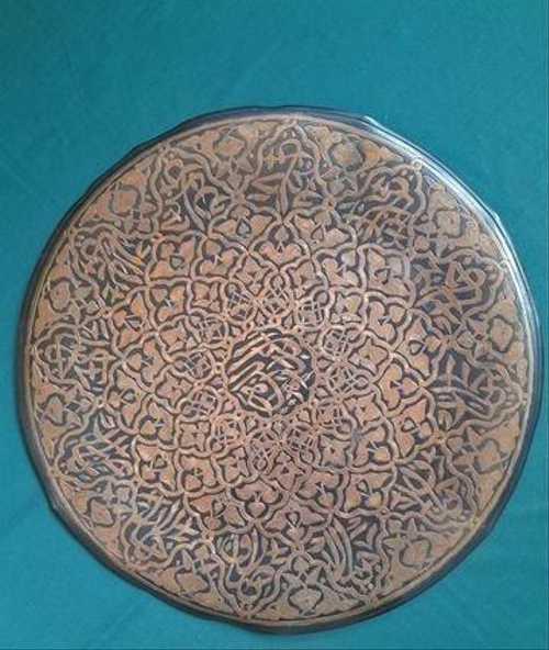 Настенная медная тарелка. Египет