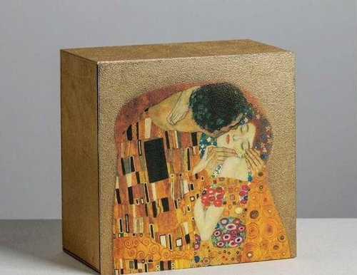 Подарочная коробка из дерева "Климт"