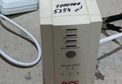 Ибп APC Back-UPS CS 650 переделан под внешний акк