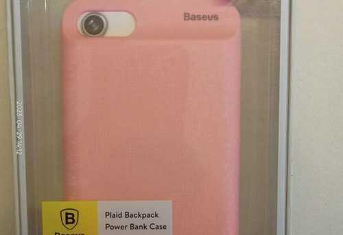 Чехол powerbank 2500 iPhone 7 розовый 210482