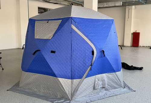 Зимняя палатка куб 3 слойная + пол