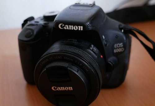 Canon 600d 18 135 kit + доп объектив