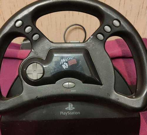 Руль sony PlayStation 1+педали