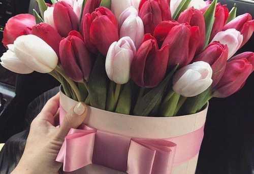 Тюльпаны в красивой упаковке