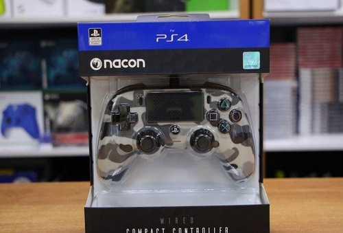 Геймпад Nacon Compact PS4/PC серый камуфляж