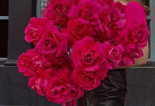 Ароматные французские розы, букет роз,высокие розы