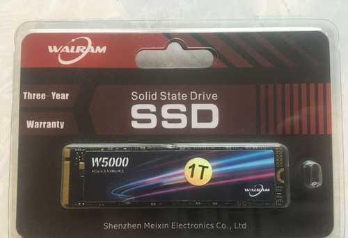 Ssd m2 mvme WalRam 1tb w5000 скоростной 4.0 3.0