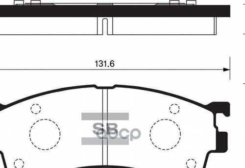 Колодки тормозные дисковые SP2018 Sangsin brake