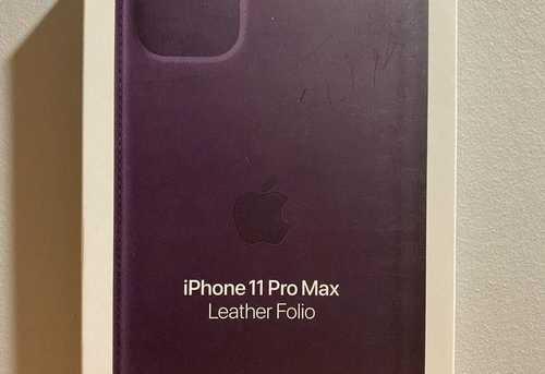 Кожаный чехол на iPhone 11 pro max