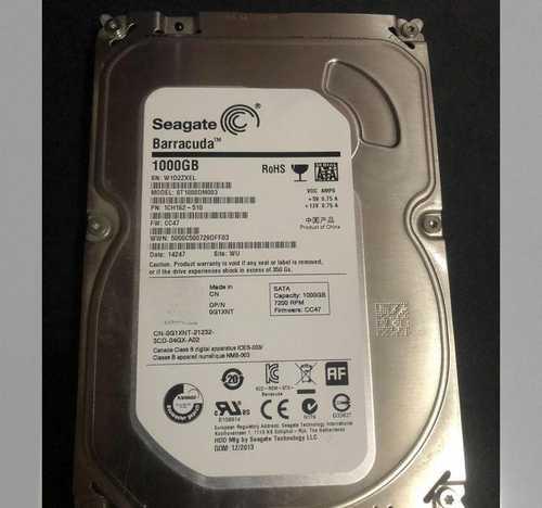 Жесткий диск hdd 1 tb/1000 gb