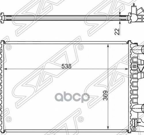 Радиатор Opel Corsa 00-06 / Combo 01-11 OP0007 Sat