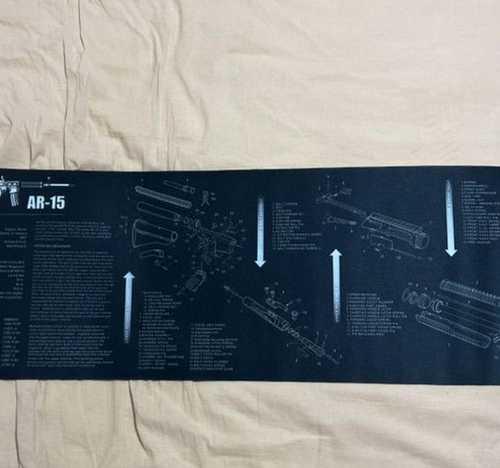 Коврик для чистки, для мышки схема ar-15