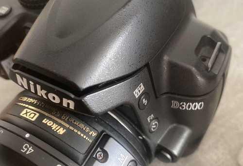 Зеркальный фотоаппарат nikon D3000 на запчасти