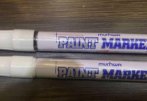 Маркер paint marker черный и белый