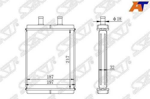 Радиатор отопителя салона iveco daily 06