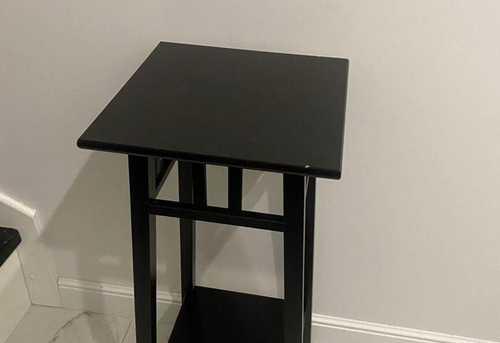 Столик IKEA икеа деревянный черный
