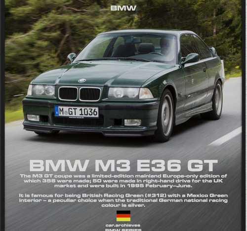 Постеры с BMW M3 E36 GT