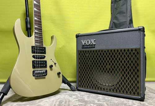 Электрогитара Ibanez с комбиком VOX