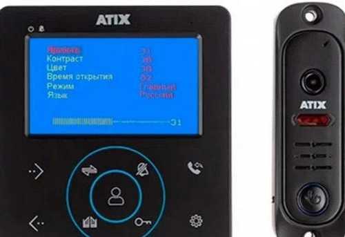 Комплект видеодомофона atix AT-I-K410C/T Black