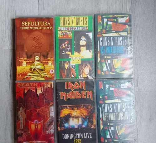 Видеокассеты vhs музыка. Mainen, sepultura, g'nr