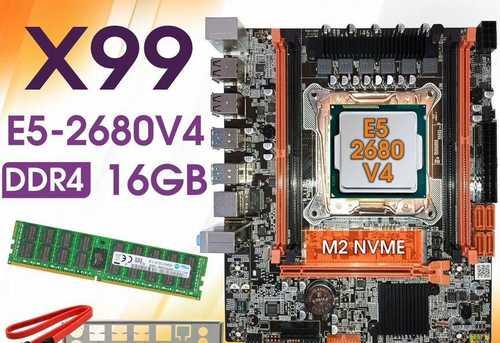 Игровой комплект x99 + 2680v4 + 16гб DDR4