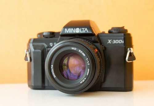 Пленочный фотоаппарат Minolta X-300S + 50mm f/1.7