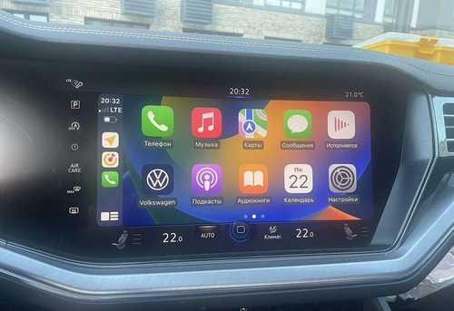 VW Touareg 3, Porsche полноэкранный CarPlay