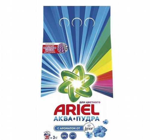 Порошок стиральный Ariel Аква Пудра 6кг с Lenor