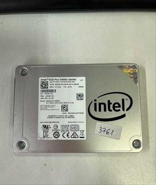 SSD бу Intel PRO 5400s 256 gb ssdsc2KF256H6 3761ч