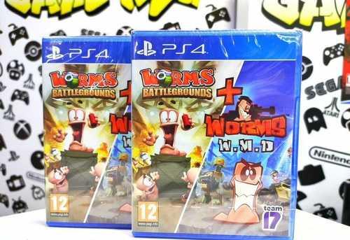 Worms Battlegrounds + Wmd (PS4) Новый Диск