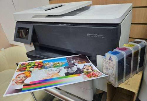 Мфу а3 Hp officejet 7730 с снпч Wi-Fi