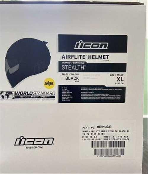 Мотошлем Icon Airflite Mips Stealth