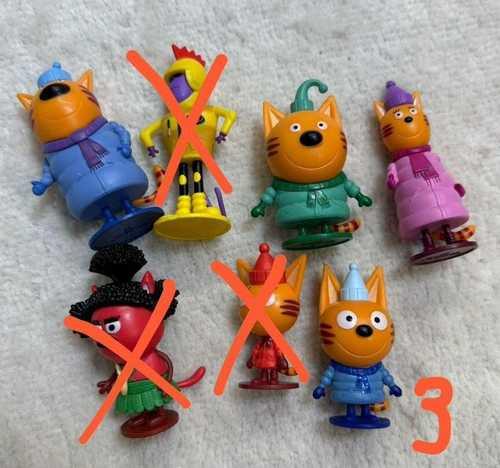 Фигурки 3 кота зимние каникулы