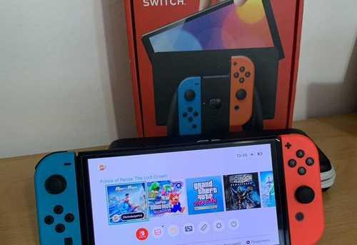 Nintendo switch oled прошита (чип 64гб+64гб)