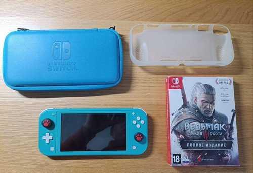 Nintendo switch lite 256 гб + аксессуары и игра