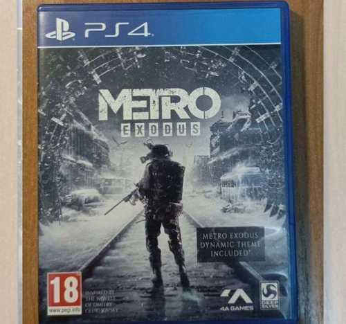 Диски на ps4 "metro exodus"