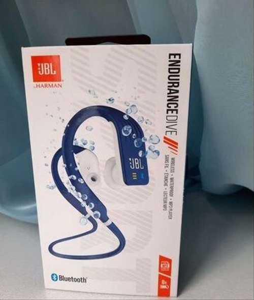 Наушники Bluetooth JBL Endurance Dive Blue