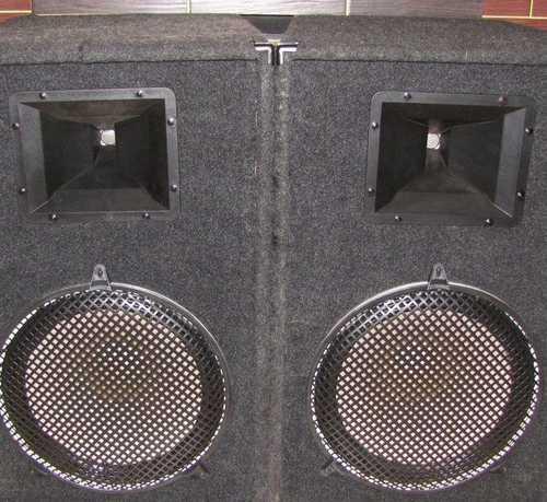 Колонки CM-Pro 1100W 2шт Woofer-15"8Ом Stereo USA