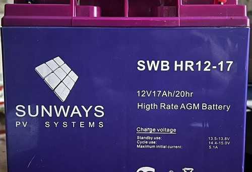 Аккумулятор Sunway SWB HR12-17
