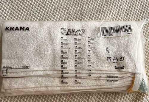 Набор полотенец Икеа, IKEA Krama, белый, 10 шт