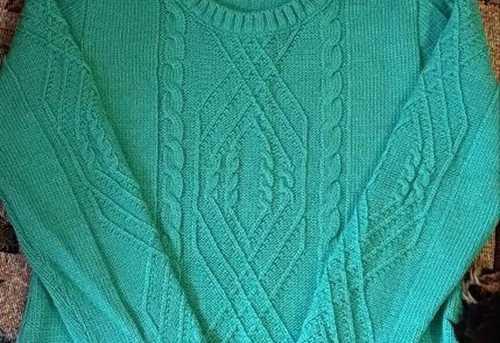 Комплект свитер со снудом теплый женский 46