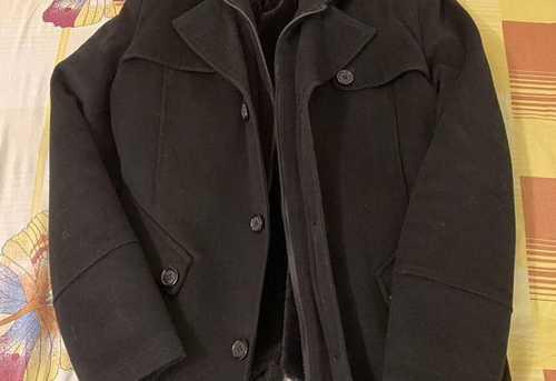 Пальто зимнее мужское с капюшоном