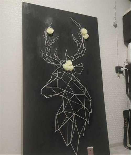 Картина String art