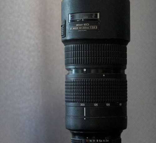 Объектив Nikon ED AF Nikkor 80-200mm 1:2.8 D
