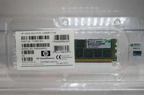 DDR3L 1600 16gb ECC/REG Micron/HP, NEW нал,б/н