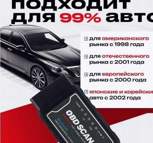 Автосканер ELM327 OBD2 Версия v1.5 Андройд