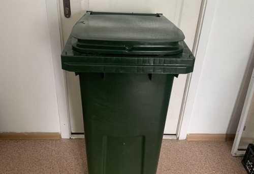 Пластиковый мусорный бак 240 литров