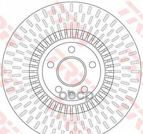 Диск тормозной перед DF6216 TRW