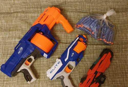 Nerf набор бластеров + пули