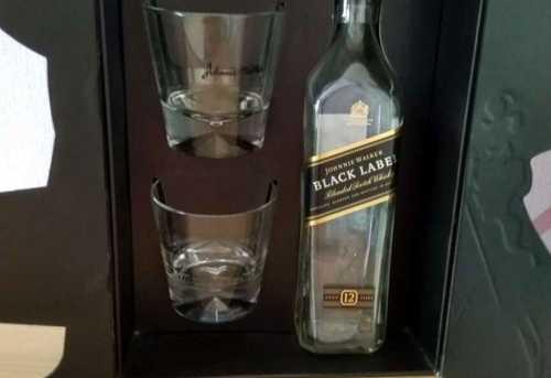 Шотландское виски(тара) +2 стакана